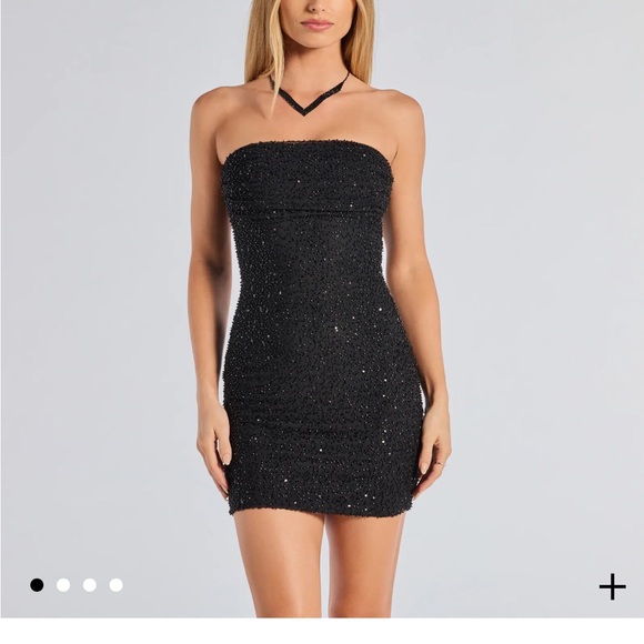 Windsor | Dresses | Windsor Black Strapless Mini Dress | Poshmark